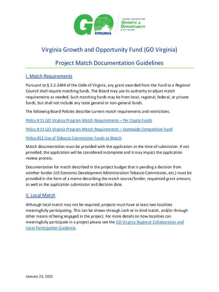 Fillable Online dhcd virginia Virginia Growth and Opportunity Fund (GO ...
