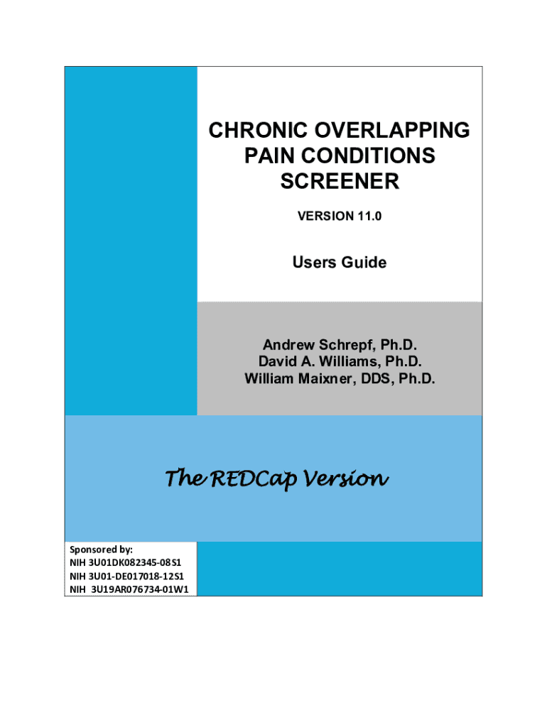Fillable Online Chronic Overlapping Pain Conditions Screener Fax Email ...