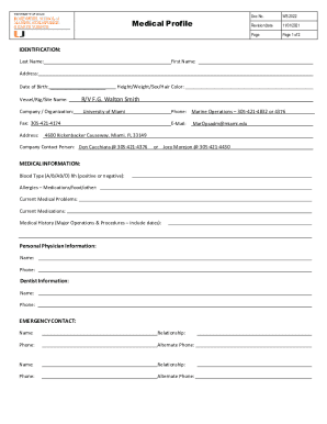 Fillable Online MAS Medical Profile - Domestic - OPS 07-33 R0.doc Fax ...