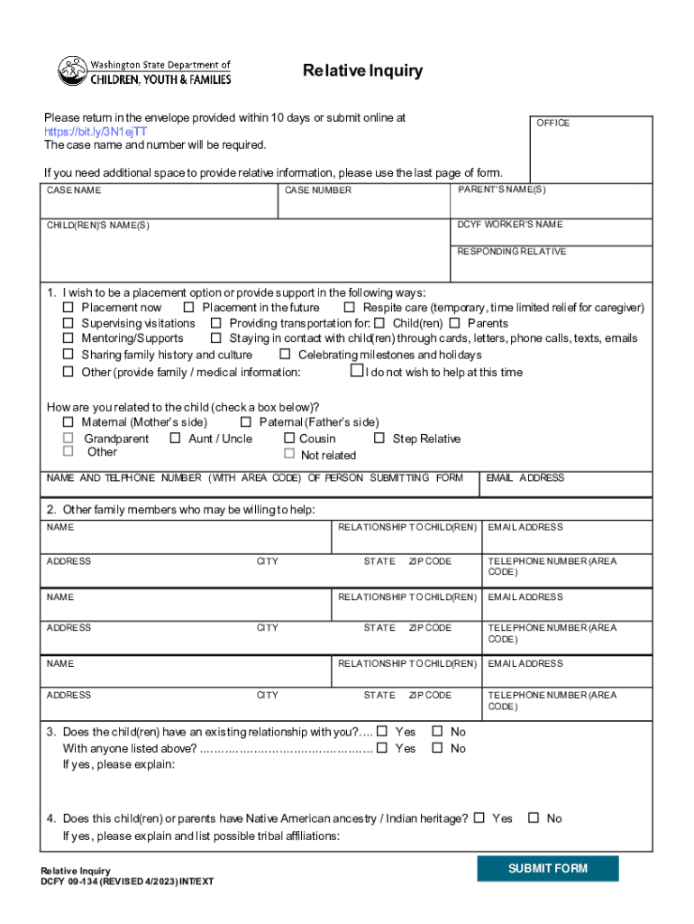 Fillable Online Why Relative Placement Is Best for a Child in Need of ...