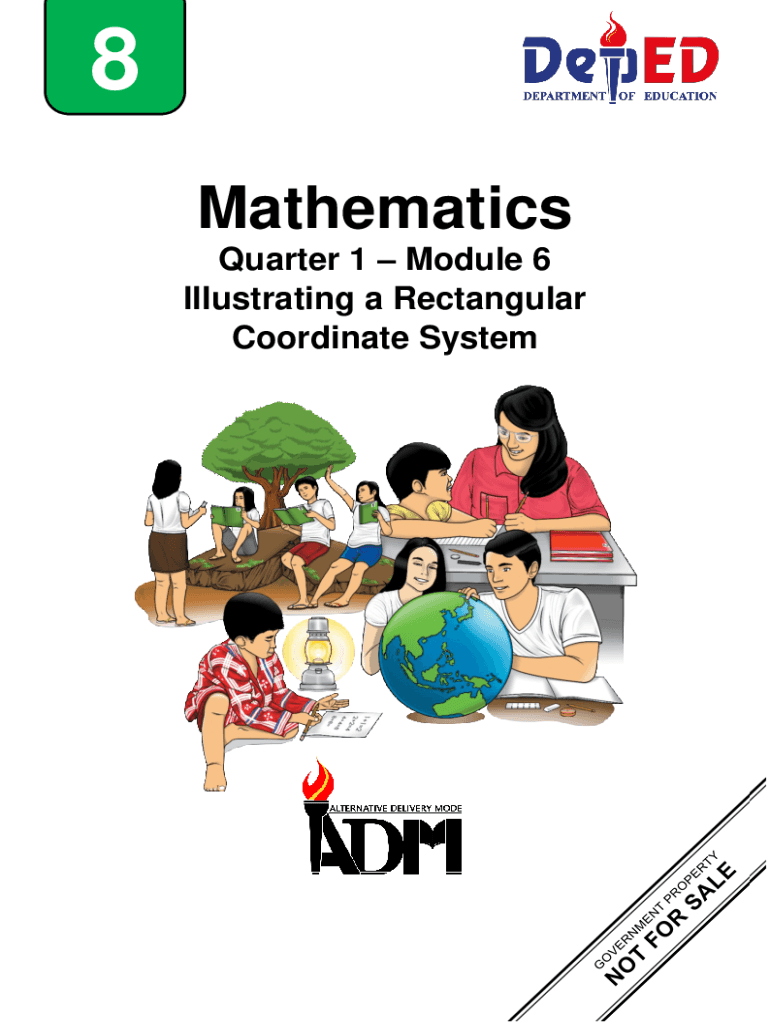 Fillable Online Math 8 Module 6: Illustrating a Rectangular Coordinate ...