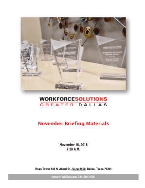 Fillable Online November Briefing Materials Fax Email Print - pdfFiller