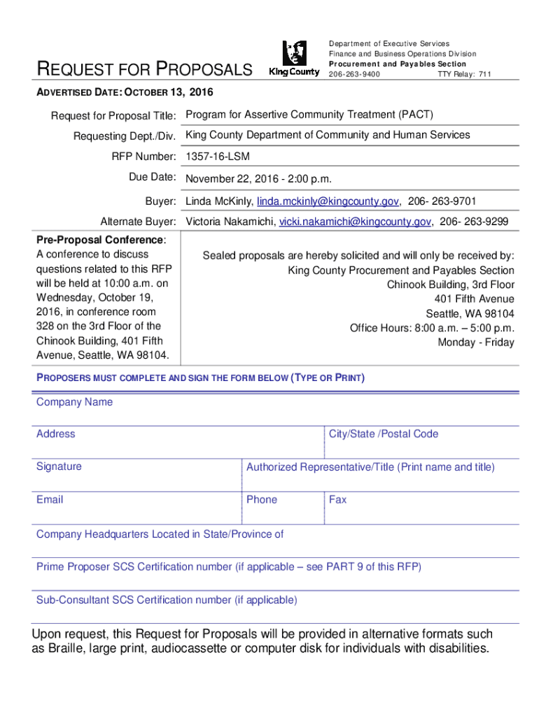 Fillable Online REQUEST FOR PROPOSALS Audit Services Fax Email Print ...