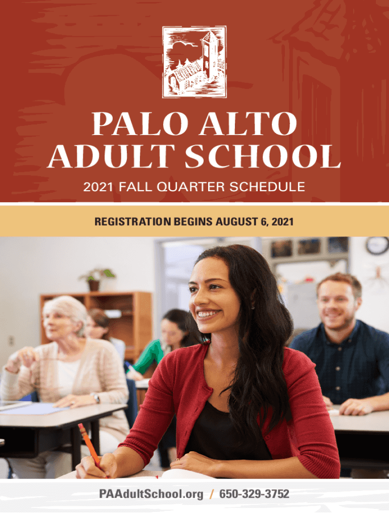 Fillable Online Registration Information - Palo Alto Adult School Fax ...
