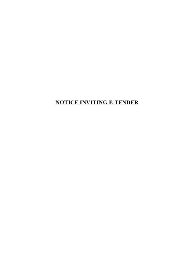 Fillable Online Domestic Competitive Bidding (OPEN TENDER) Fax Email Print - pdfFiller