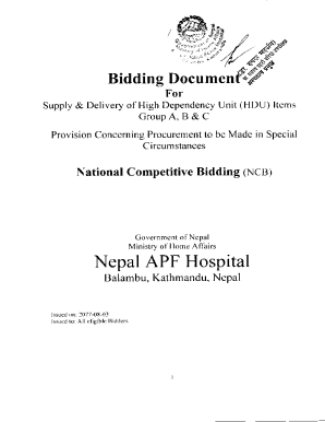 Fillable Online Complete Bid Documents Package, 4-In-1 (All Inclusive ...