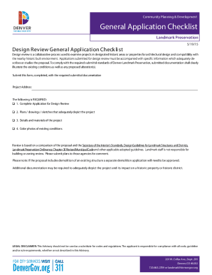 Fillable Online general design review application Fax Email Print ...