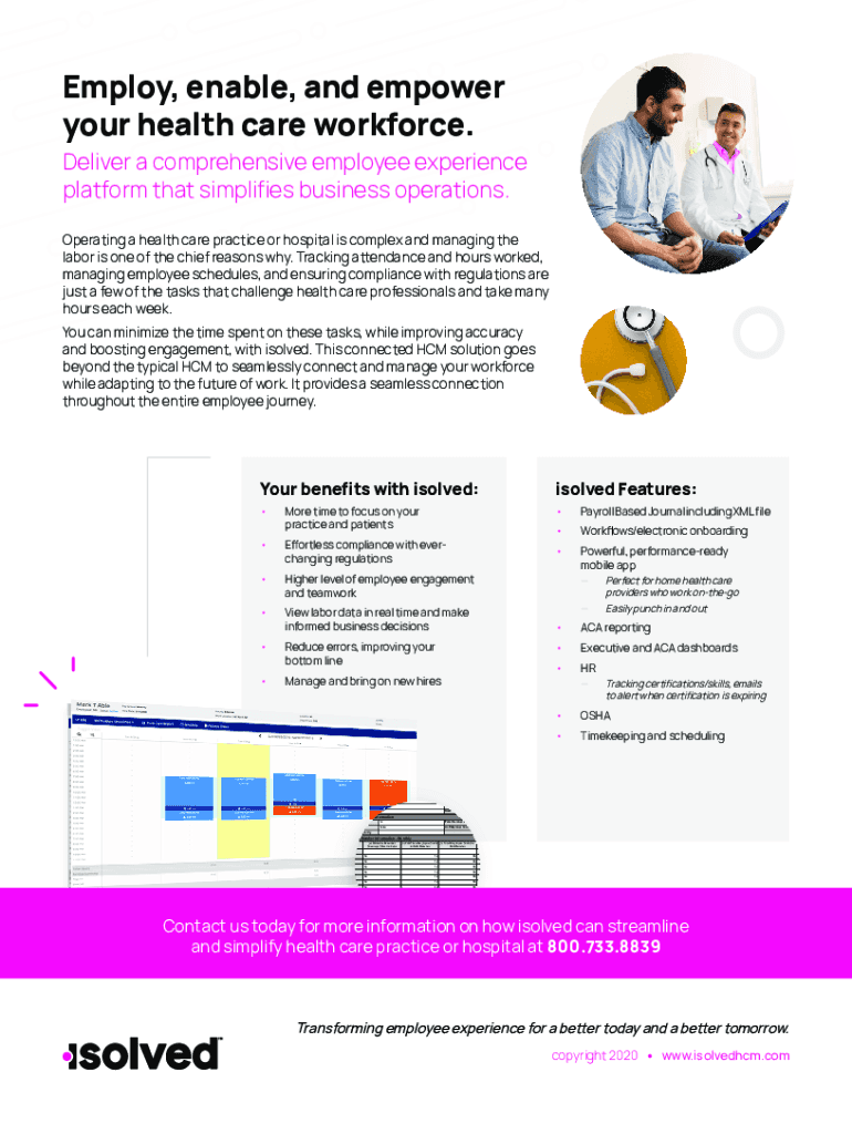 Fillable Online Employ, enable, and empower your health care workforce. Fax Email Print - pdfFiller