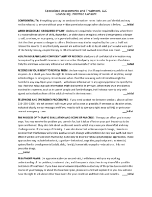 Fillable Online client consent form - Caring Counseling Services Fax ...