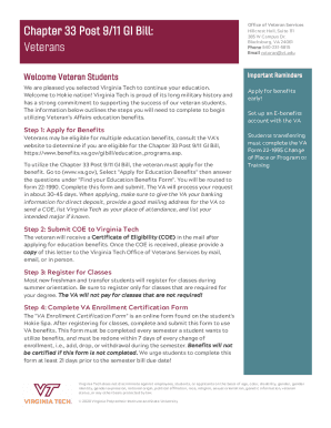 Fillable Online Chapter 33 Post 9-11 GI Bill: Transferred Benefits Fax ...