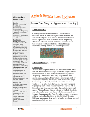 Fillable Online Ohio's Learning Standards for Fine Arts: Visual Arts ...