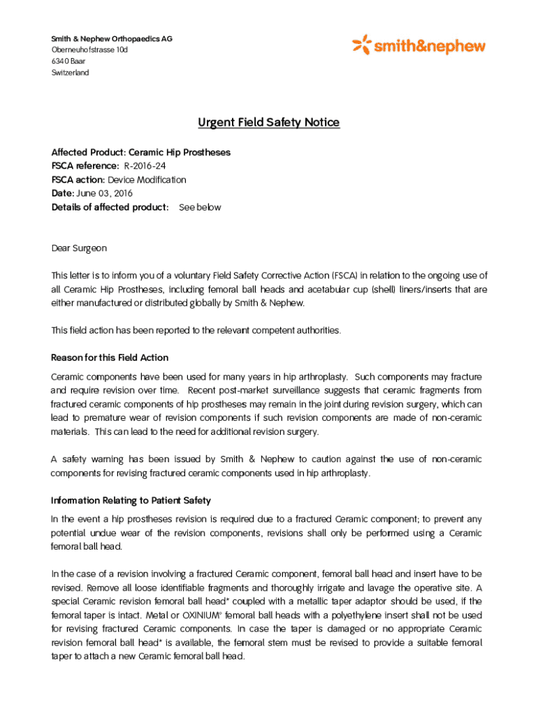 Fillable Online eng - EU Field Safety Notice - Ceramic Hip Prostheses ...