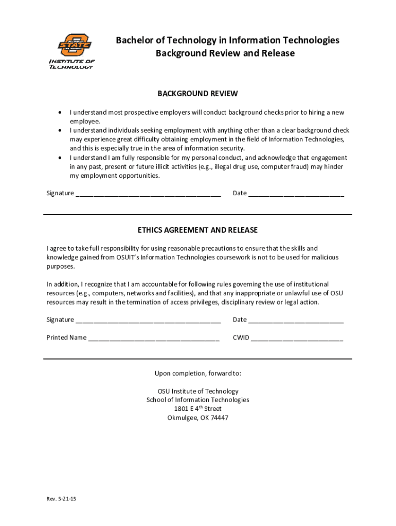 Fillable Online What is Background Screening and Why is It Important ...