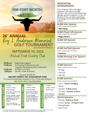 Fillable Online Roy L. Anderson Memorial - Welcome to the ISM Fort ...