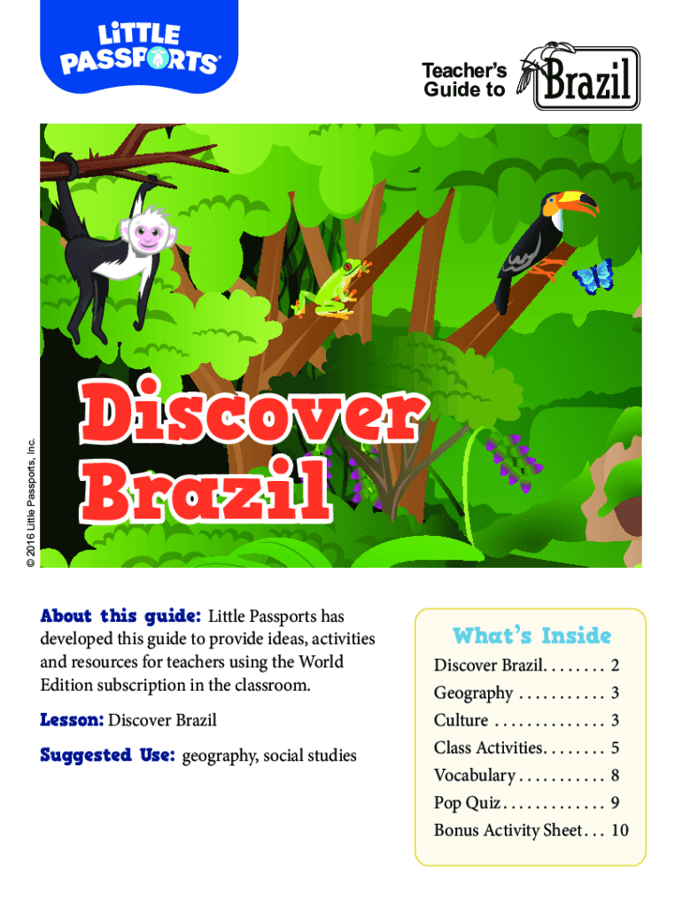 Fillable Online Subscription Box Review: Little Passports World Edition ...