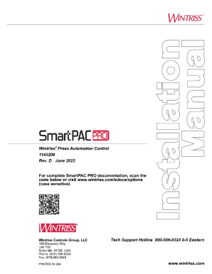 Fillable Online 1143100D SmartPAC PRO Installation Manual Fax Email ...