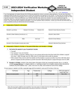 Fillable Online Fillable 2021-2022 Verification Worksheet Independent or ... Fax Email Print ...