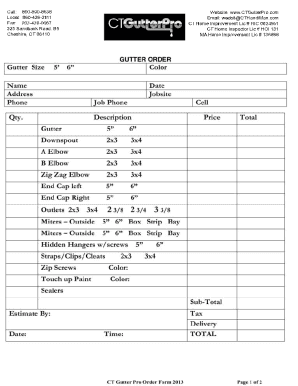 Fillable Online ct-gutter-pro-order-form.docx Fax Email Print - pdfFiller