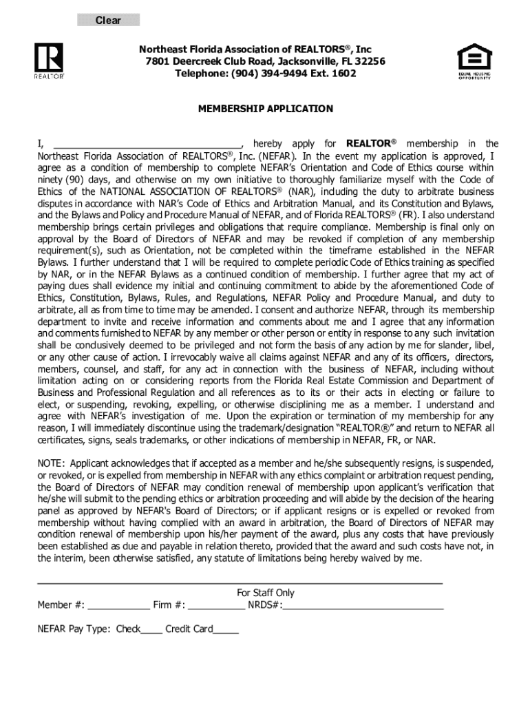 Fillable Online To expedite the membership process, please complete ...