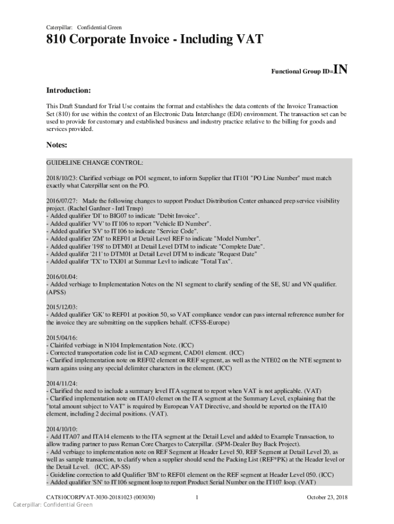 Fillable Online edi invoicing and remittance - 210 motor carrier ...