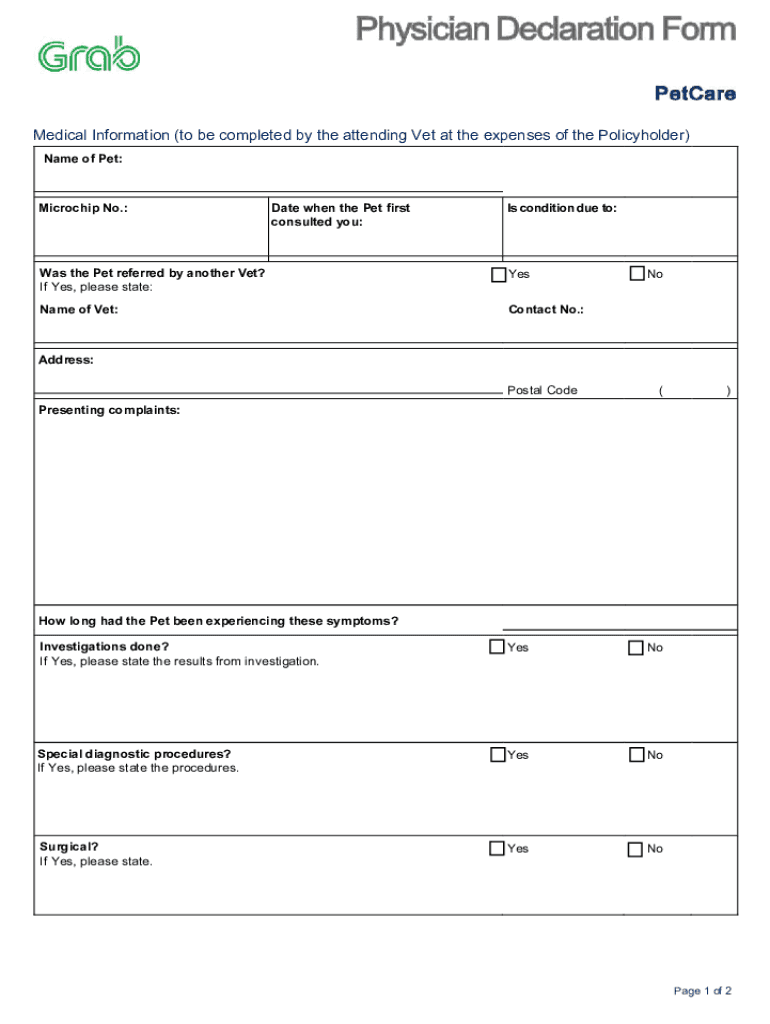 Fillable Online Happy Tails Pet insurance claim form Fax Email Print ...