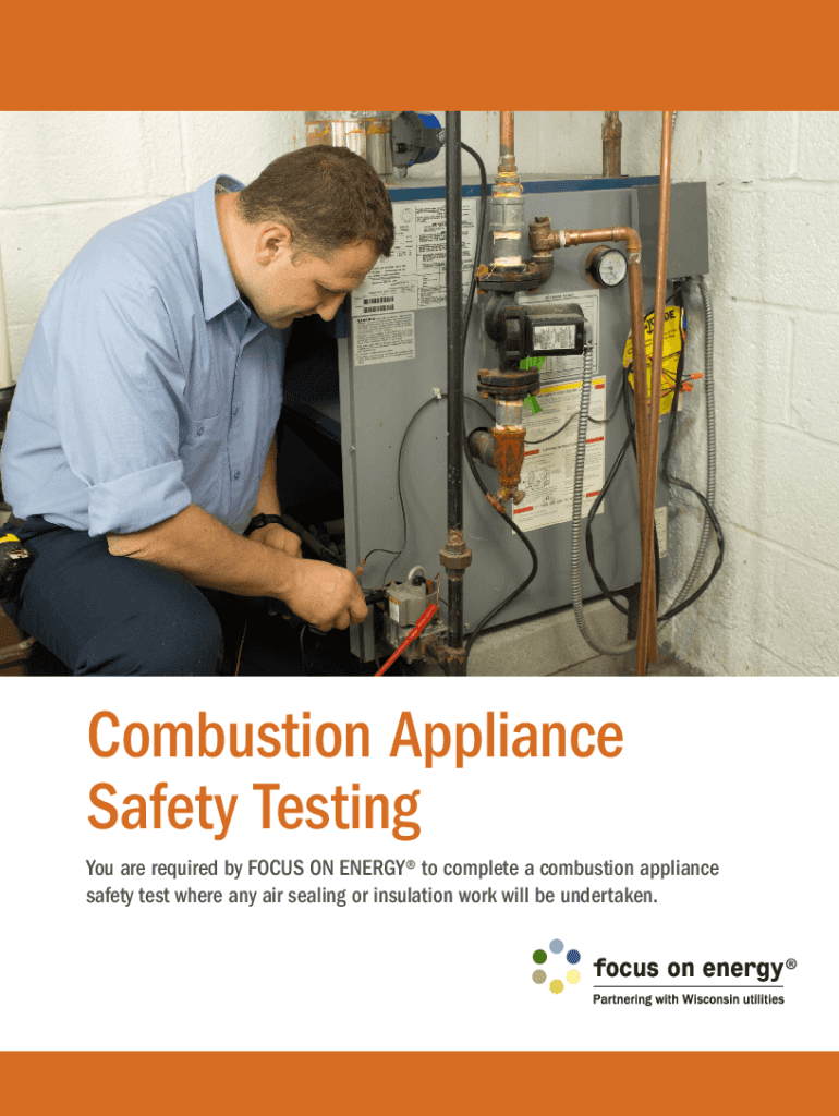 Fillable Online COMBUSTION APPLIANCE SAFETY INSPECTION FOR ... Fax ...