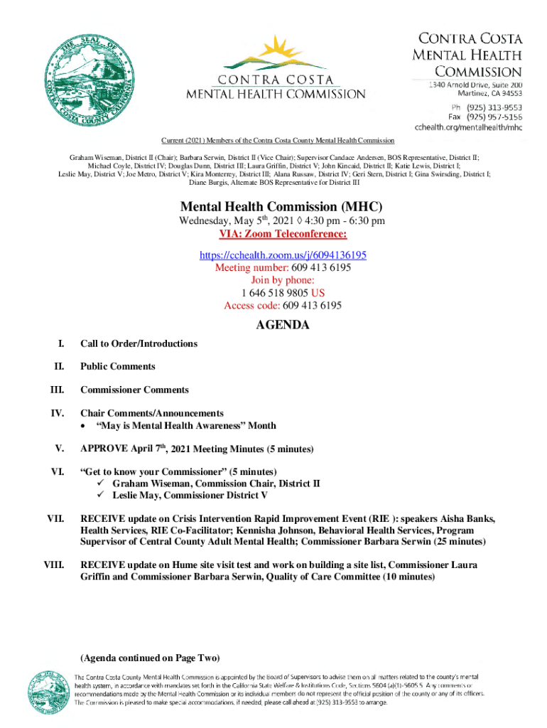 Fillable Online Mental Health Commission (MHC) Fax Email Print - pdfFiller