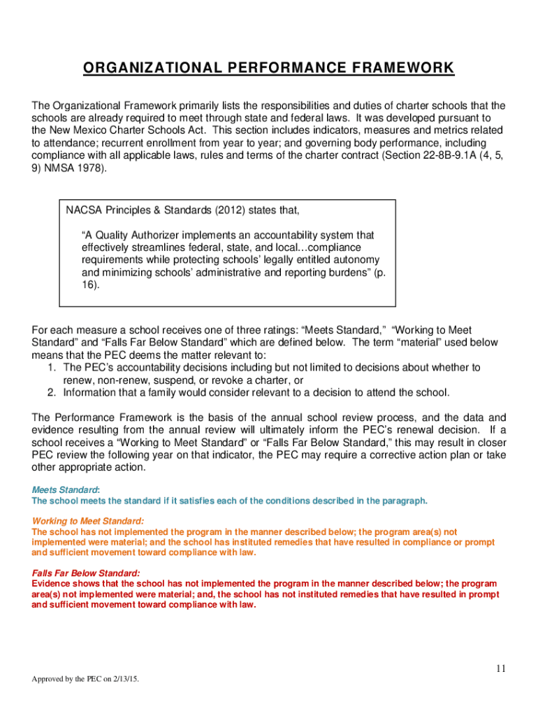 Fillable Online 2. Performance Framework Template 20150218 Fax Email ...