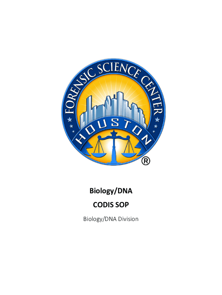 Fillable Online Biology/DNA CODIS SOP - Discovery/Records Fax Email ...