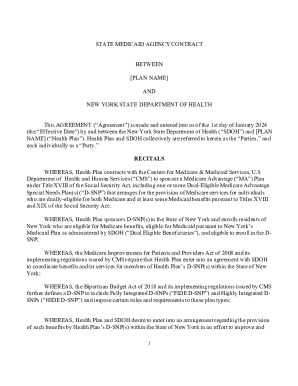 Fillable Online Medicaid Advantage Plan (MAP) Model Contract Fax Email ...