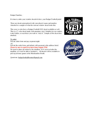 Fillable Online Badger House Crest Vinyl Decal Sticker Witch and Wizard ...