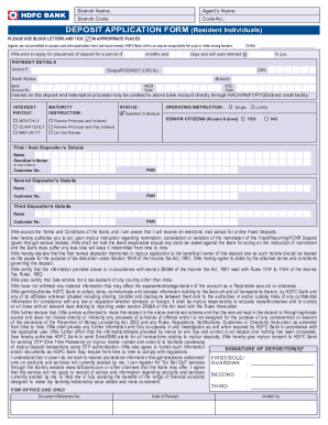 Fillable Online standalone fixed deposit application form Fax Email ...