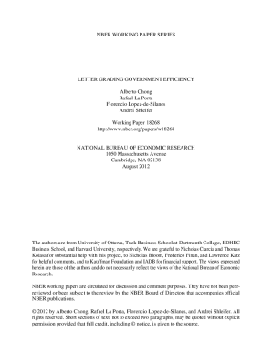 Fillable Online Letter Grading Government Efficiency. 1. General ...