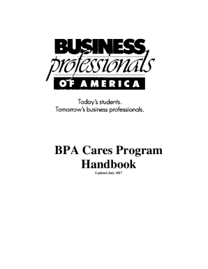Fillable Online BPA Cares Awards - HANDBOOK Fax Email Print - pdfFiller