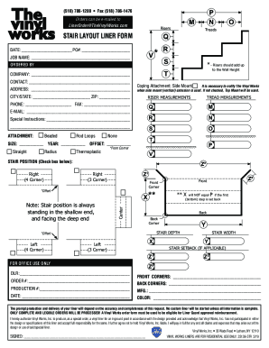 Fillable Online VINYL LINER ORDER & MEASURING FORM PAGE 1 - Merlin Fax ...