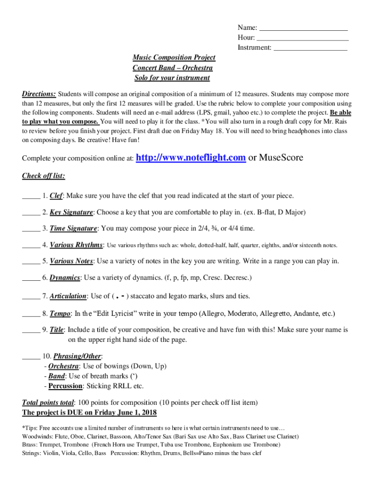 Fillable Online CHAPTER 1 THE ELEMENTS OF MUSIC Fax Email Print - pdfFiller