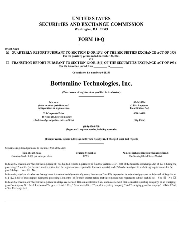 Fillable Online Bottomline Technologies, Inc. Fax Email Print - pdfFiller