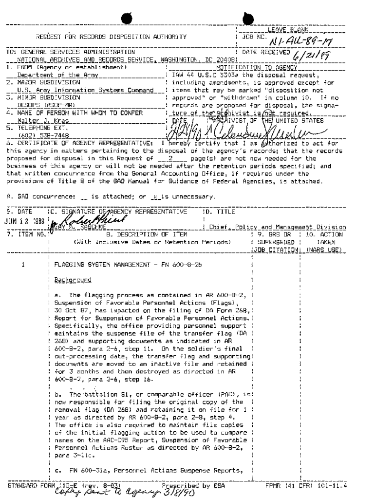 Fillable Online Army Training Requirements and Resources System ...