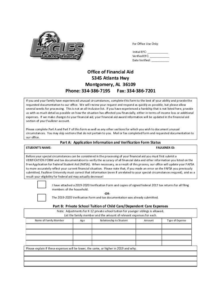 Fillable Online 20162017 Custom Verification Worksheet V4-Independent ... Fax Email Print ...