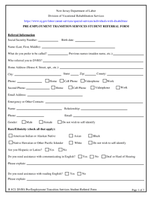 Fillable Online Career ServicesSteps in the DVRS Process Fax Email ...