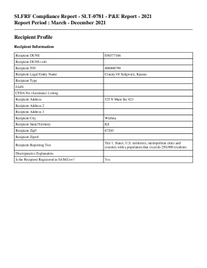 Fillable Online Grant Compliance Checklist and Guide -ARPA SLFRF Fax ...
