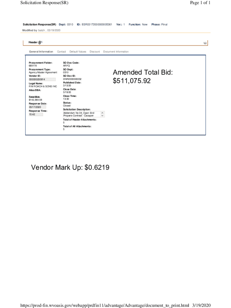 Fillable Online Open-End Propane Contract for Cacapon Resort State Park Fax Email Print - pdfFiller