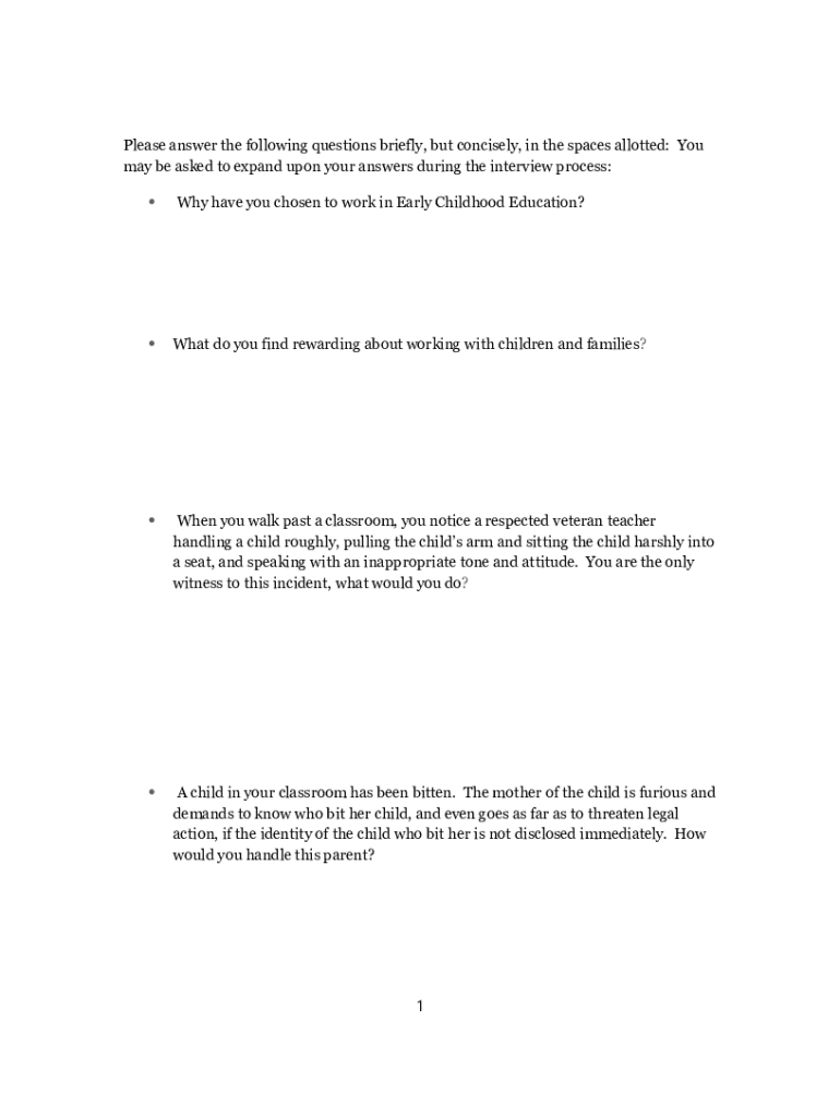 Fillable Online 21+ Behavioral Interview Questions (+Sample Answers ...