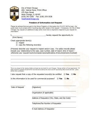 Fillable Online FOIA Request Form (Revised 2.2023) Fax Email Print ...