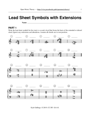 Fillable Online WK Lead Sheet Symbols with Extensions.musx Fax Email ...