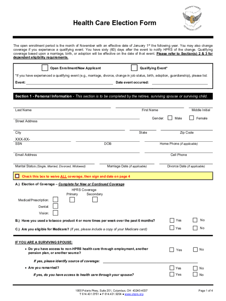 Fillable Online Open Enrollment for Employers - Health Benefits Fax Email Print - pdfFiller