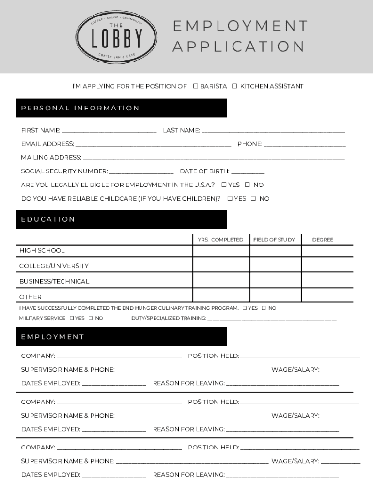 Fillable Online Barista Cover Letter Sample & Writing Tips Fax Email ...