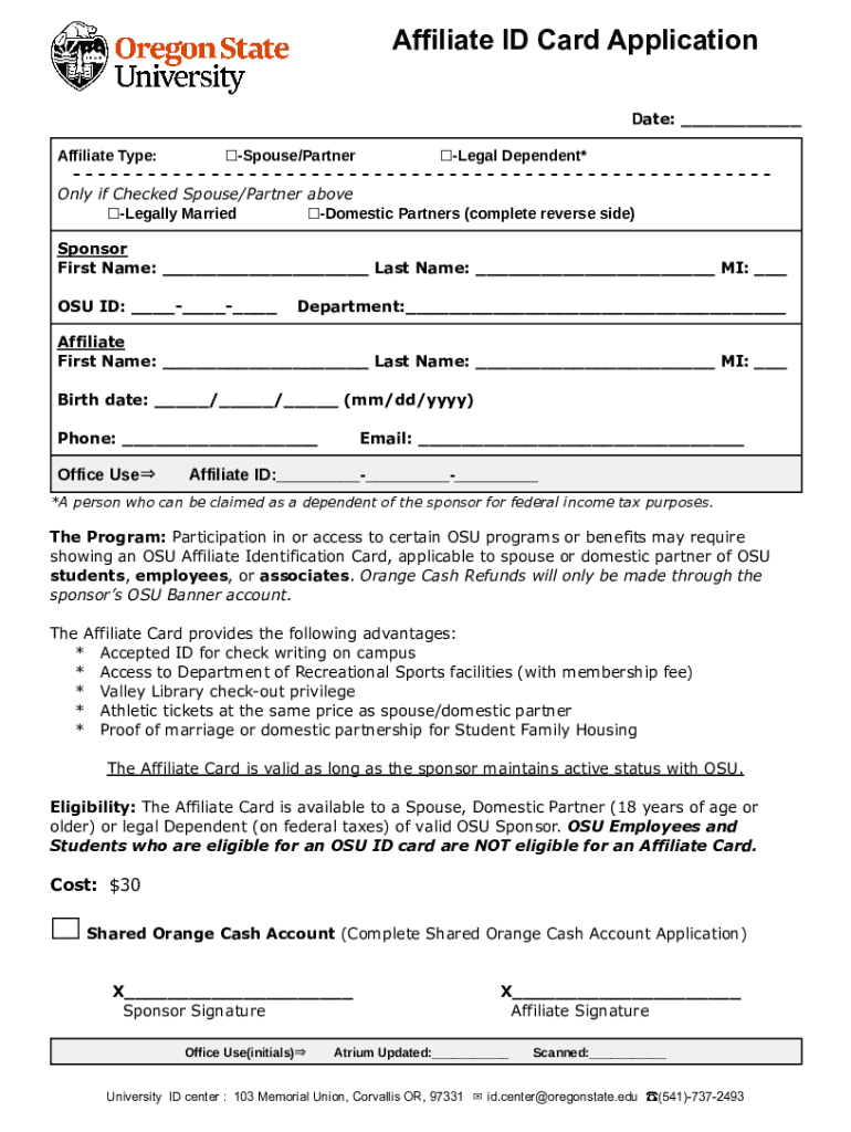 Fillable Online Family Cards - TigerCard Services - Princeton ...