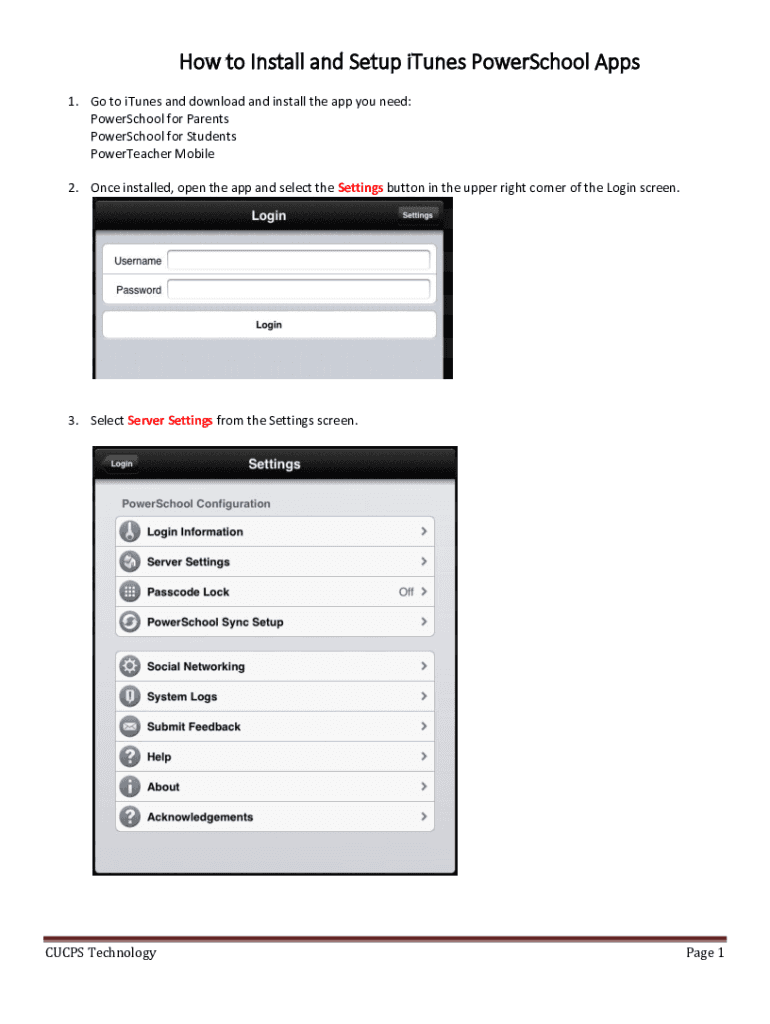 Fillable Online How-To: Set Up PowerSchool Mobile App Fax Email Print - pdfFiller