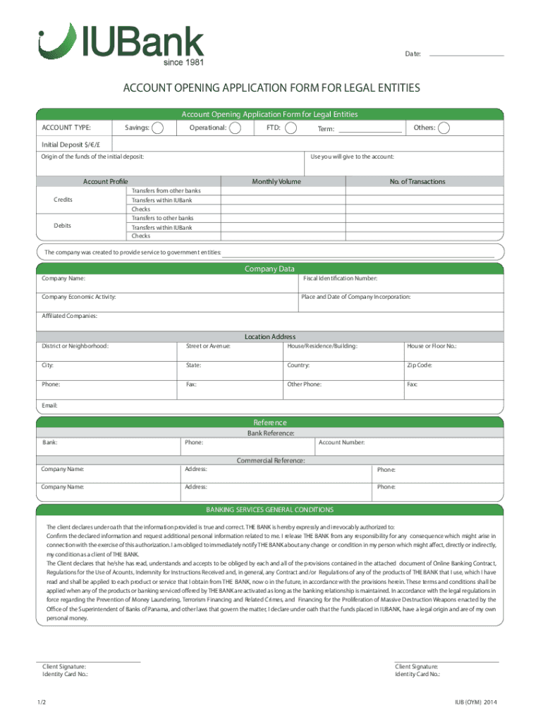 Fillable Online ACCOUNT OPENING APPLICATION FORM FOR ... Fax Email ...